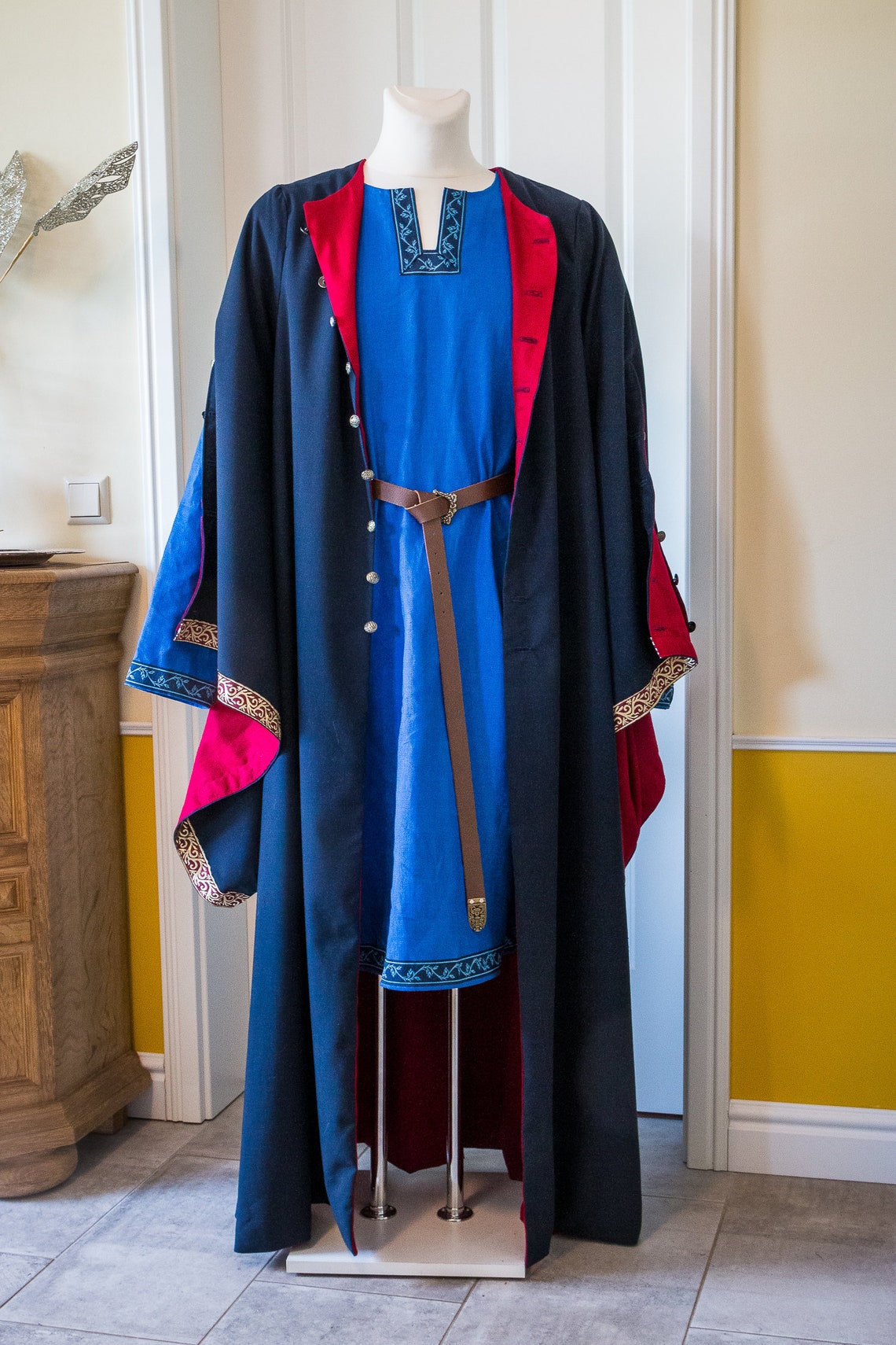 Medieval Costume for Men Late Medieval Houppelande - Etsy