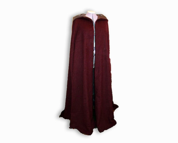 Long Medieval Cape with hood made to measure hooded ren faire | Etsy