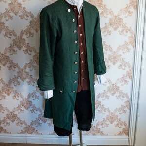 18th Century Waistcoat, Jamie Fraser Cosplay Costume, Jacobean Clothing ...