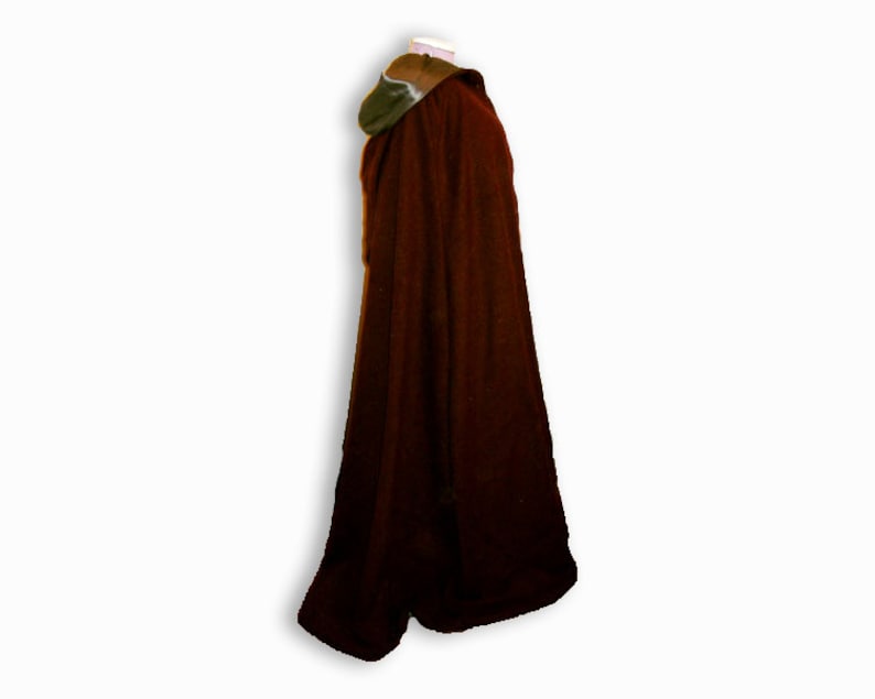 Long Medieval Cape With Hood Made to Measure, Hooded Ren Faire Cloak ...