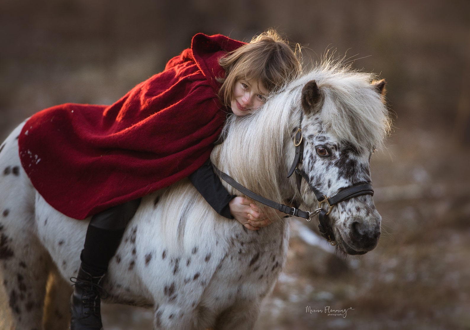 Red Riding Hood Cape Little Red Riding Hood Long Wool Coat - Etsy