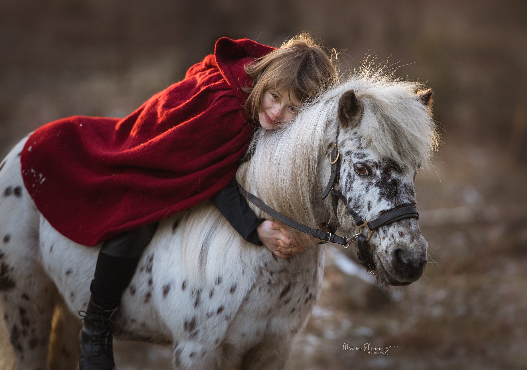 Red Riding Hood Cape Little Red Riding Hood Long Wool Coat | Etsy