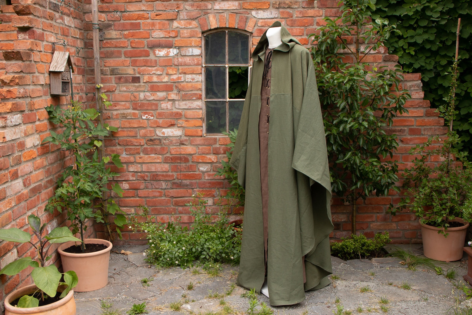 Pagan Ritual Robe, Wiccan Cape, Druid Cape, Larp Cleric Vestment ...