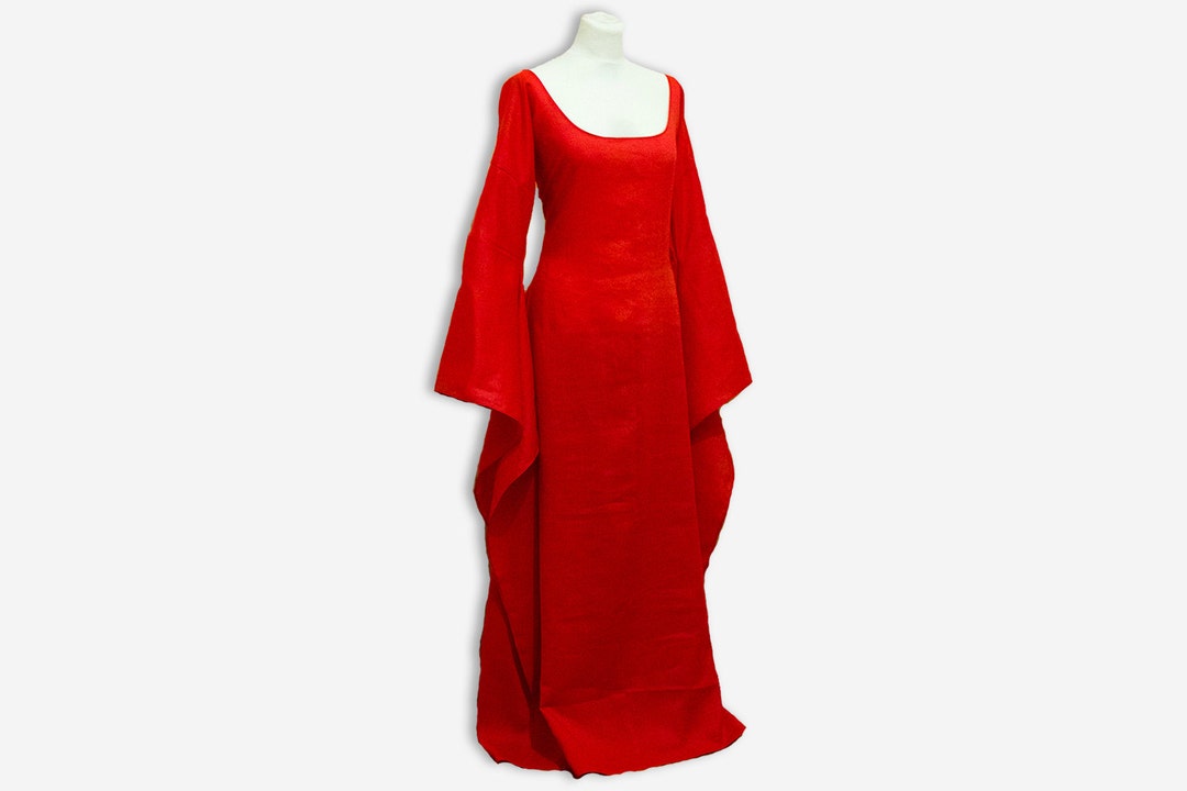 Red Priestess Medieval Dress, Melisandre Cosplay Game of Thrones ...