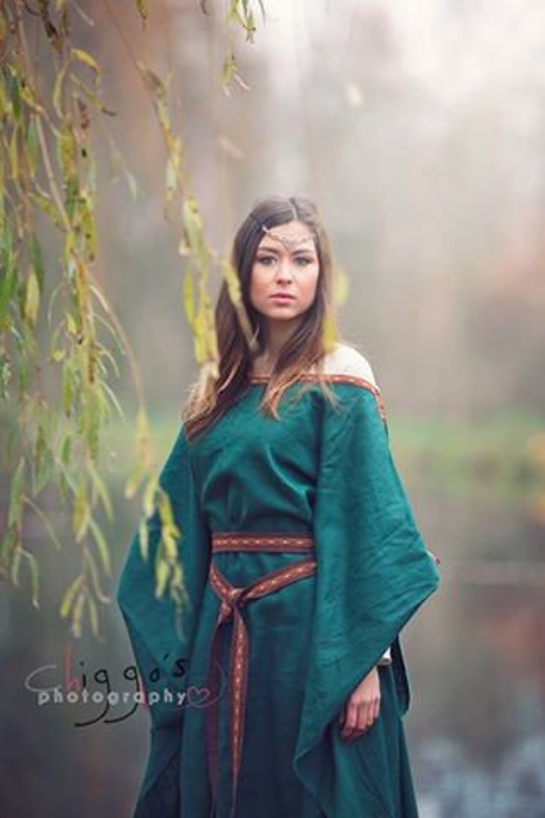Medieval Dress Ceres, Viking Wedding Gown, Celtic Pagan Handfasting ...
