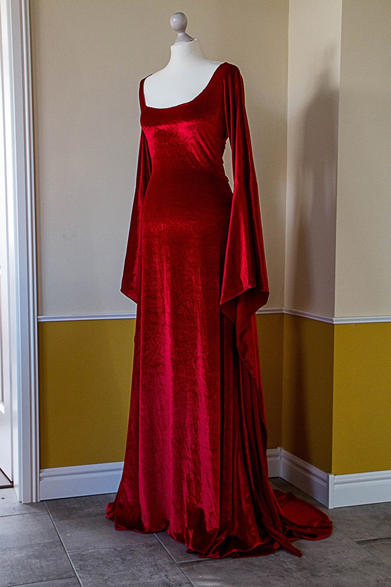 Medieval Dress Red Priestess Game of Thrones Renfair - Etsy