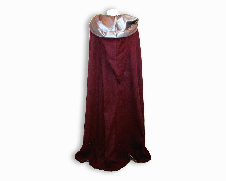 Long Medieval Cape With Hood Made to Measure, Hooded Ren Faire Cloak ...