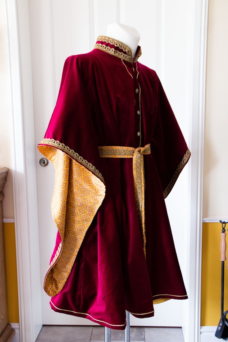 Late Medieval Burgundian Houppelande for Men - Etsy