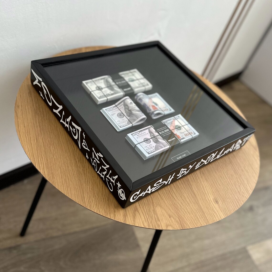Dollar Money Art Shadow Box - Stylish Luxury Gift Idea, Wealthy Vibes ...