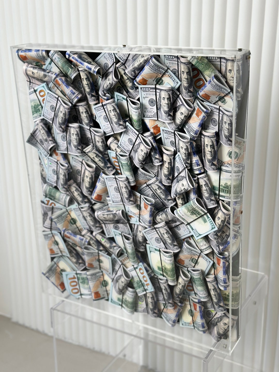 Statement Money Art – Glass Frame Wall Decor, Powerful Gift for ...