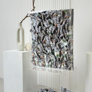 Clear Glass Money Frame Stylish Wall Decor for Financial Success ...