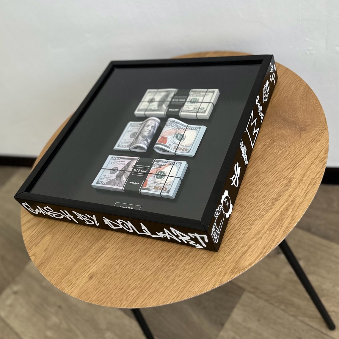 Dollar Money Art Shadow Box - Stylish Luxury Gift Idea, Wealthy Vibes ...