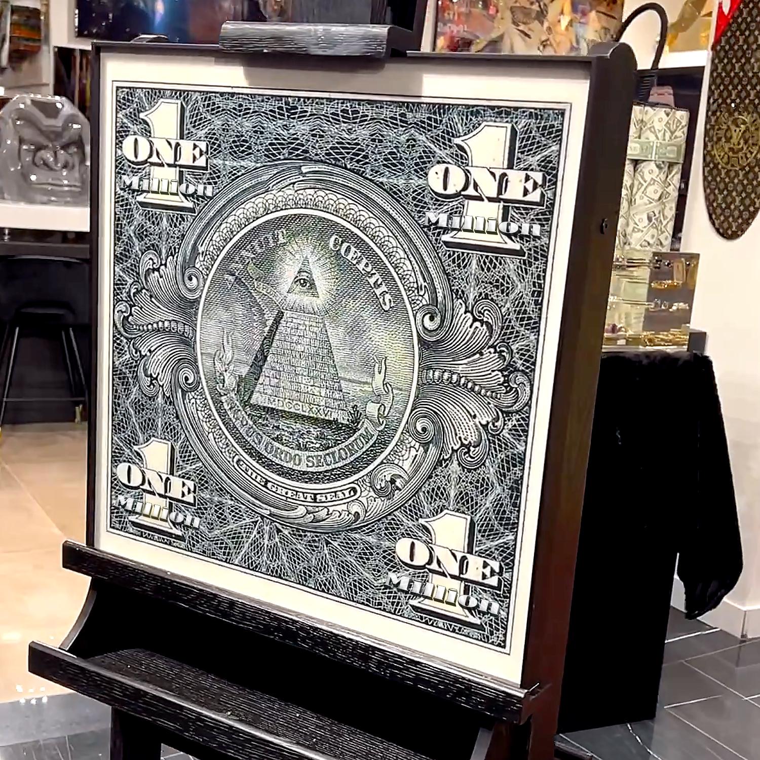 Exclusive 3D Artwork With Lenticular Image in Black Wooden Frame 55x55 ...