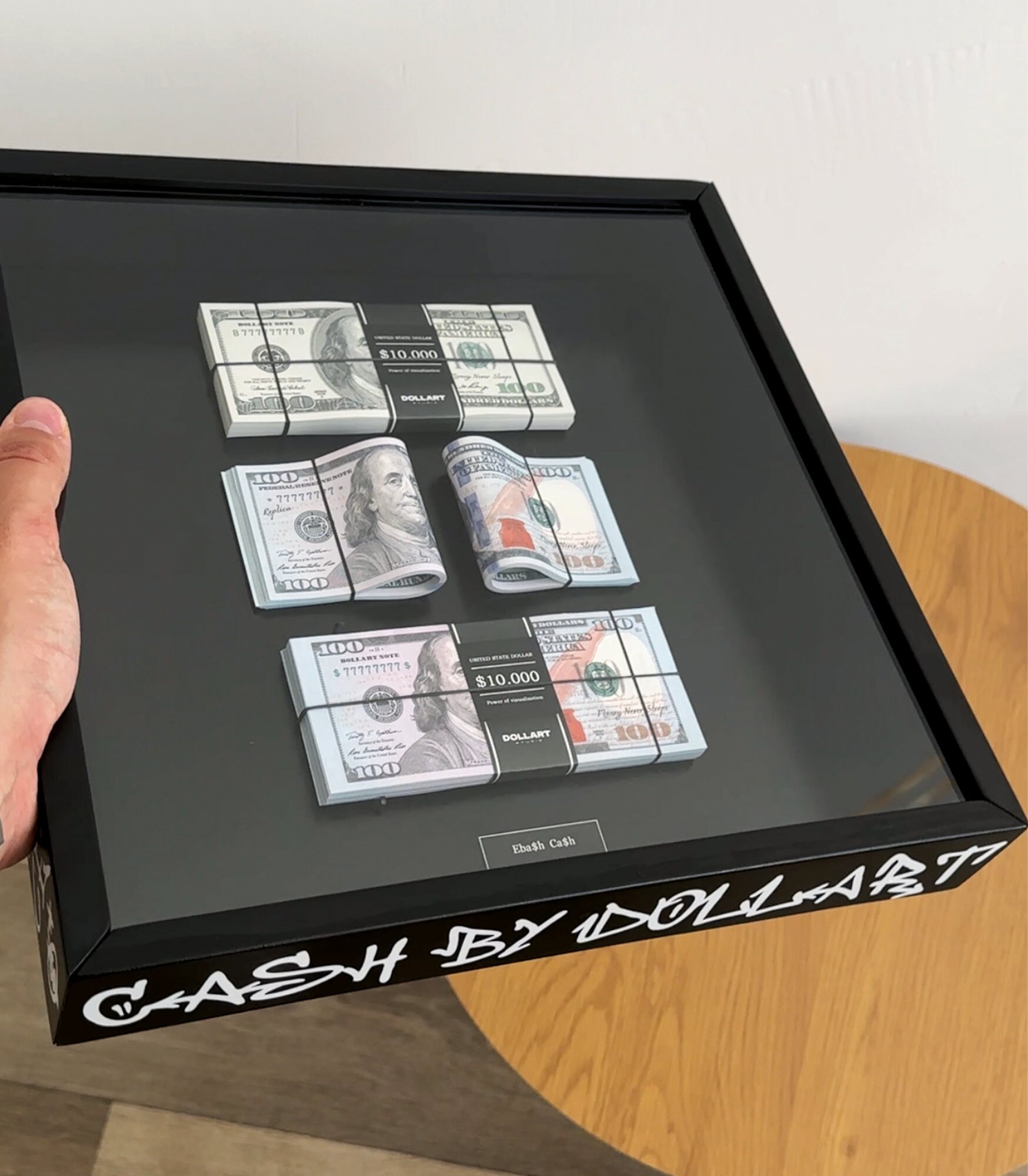 Dollar Money Art Shadow Box - Stylish Luxury Gift Idea, Wealthy Vibes ...