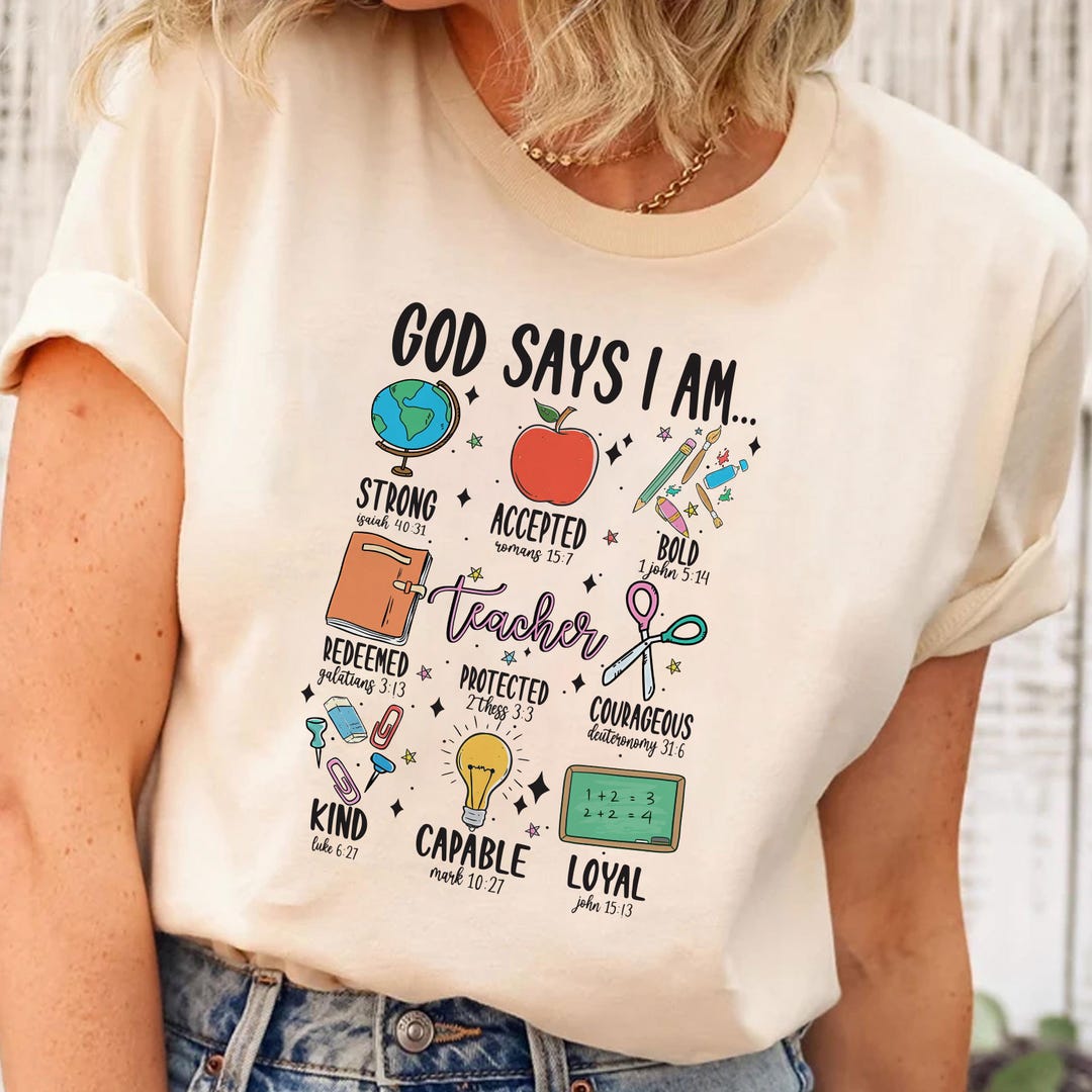 God Says I Am Teacher Png, Christian Teacher Png, Teacher Life Png ...