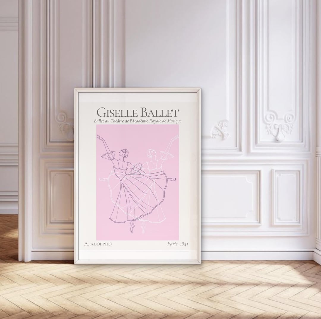 Ballet Poster I Giselle Ballet Print I Modern Ballerina Art I Printable ...
