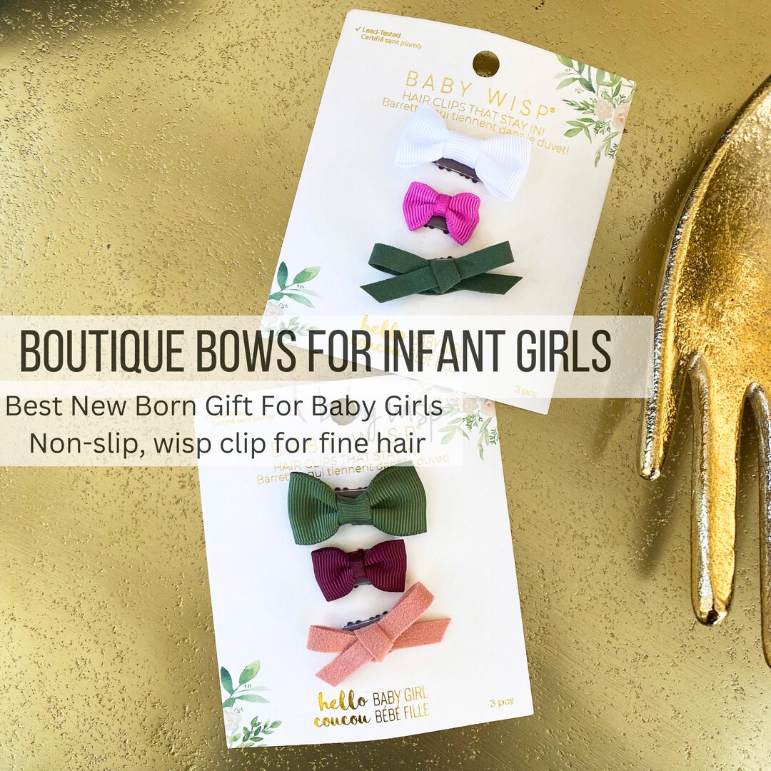 Baby Wisp®, Infant Hair Bows, Wisp Clip, Baby Bows, Cute Bows, Infant ...