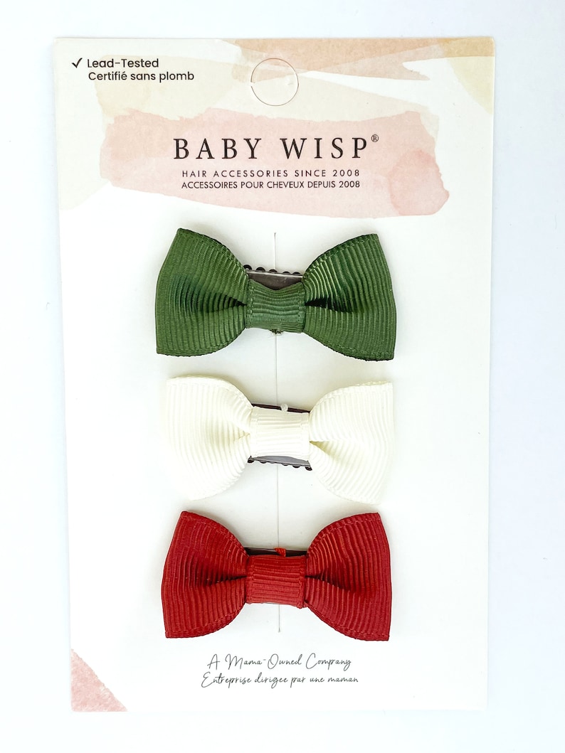 Baby Wisp® 3 Baby Toddler Hair Bows Wisp Clip Baby Bows - Etsy