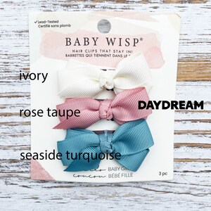 Baby Wisp® 3 Baby Toddler Hair Bows Wisp Clip Baby Bows - Etsy