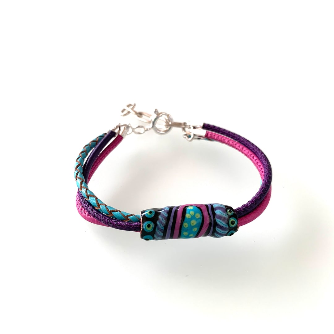Glaskunst Emaille Armband Emaille Schmuck Ibiza Boho - Etsy