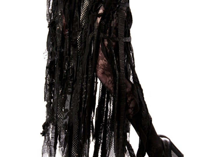 Skirt Black Cabaret Vaudeville Steampunk Vampire Noir - Etsy
