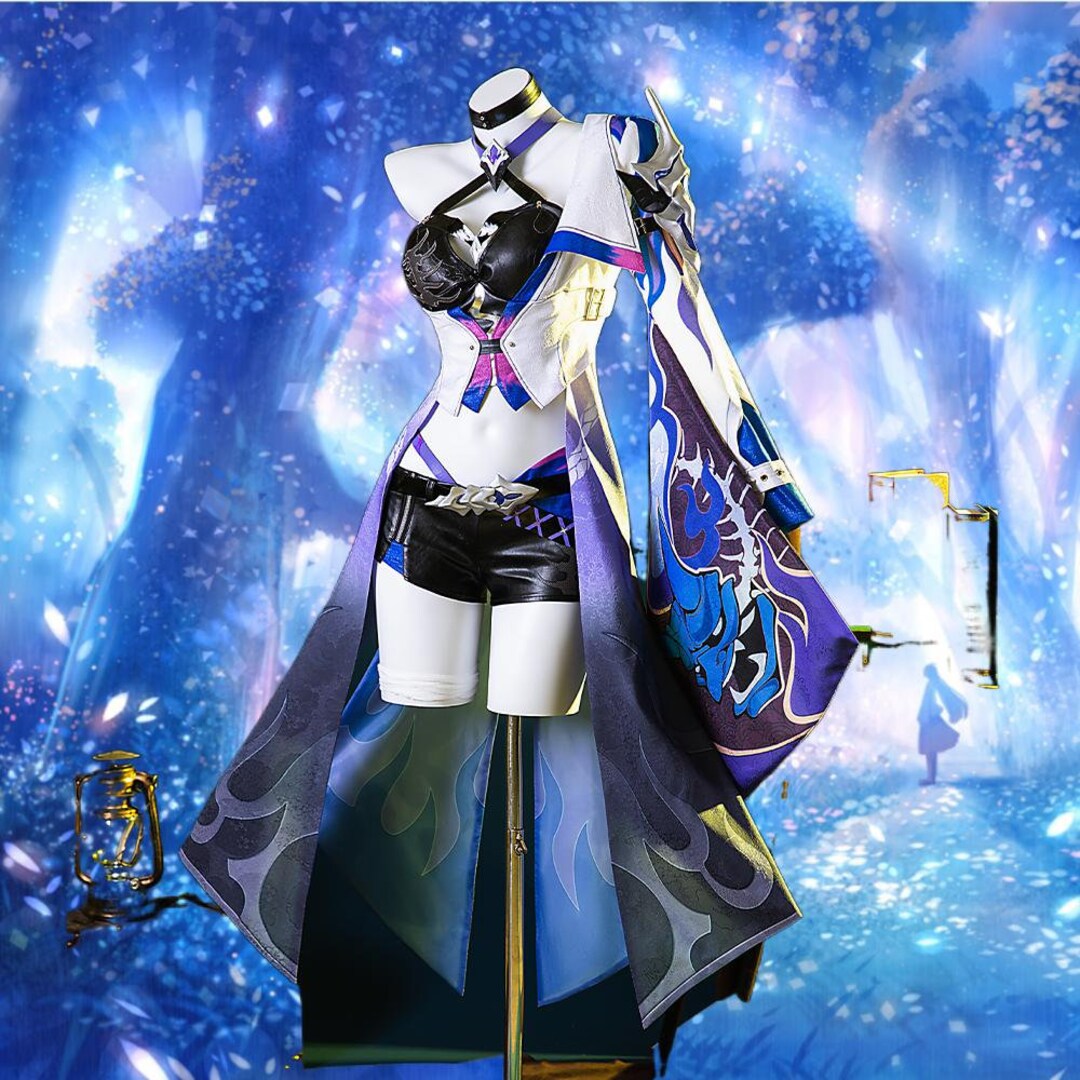 Honkai: Star Rail Acheron Cosplay Costume Anime Them Party Halloween ...