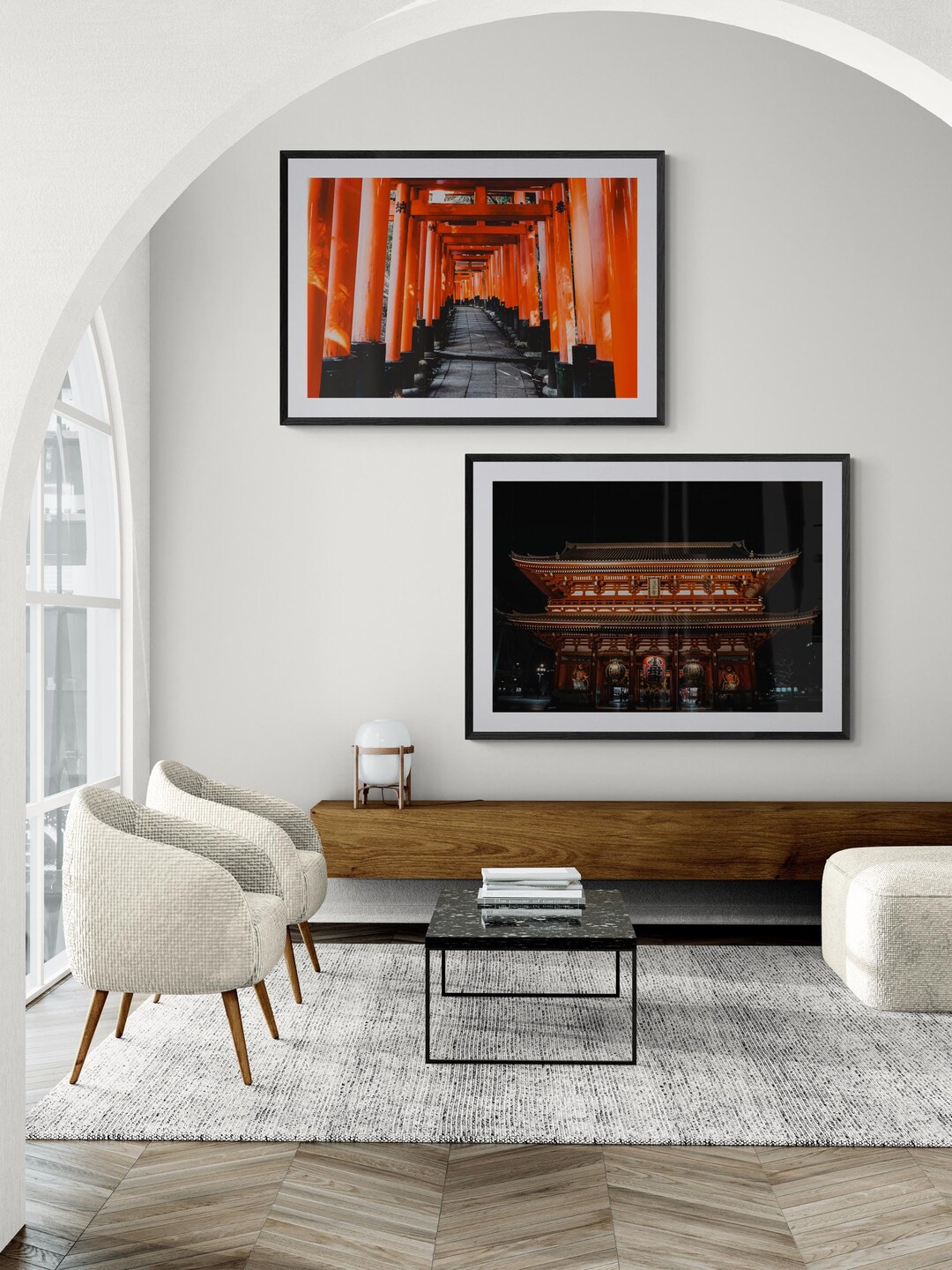 Japan Temple Set of 2: Fushimi Inari Taisha & Senso-ji | Digital ...