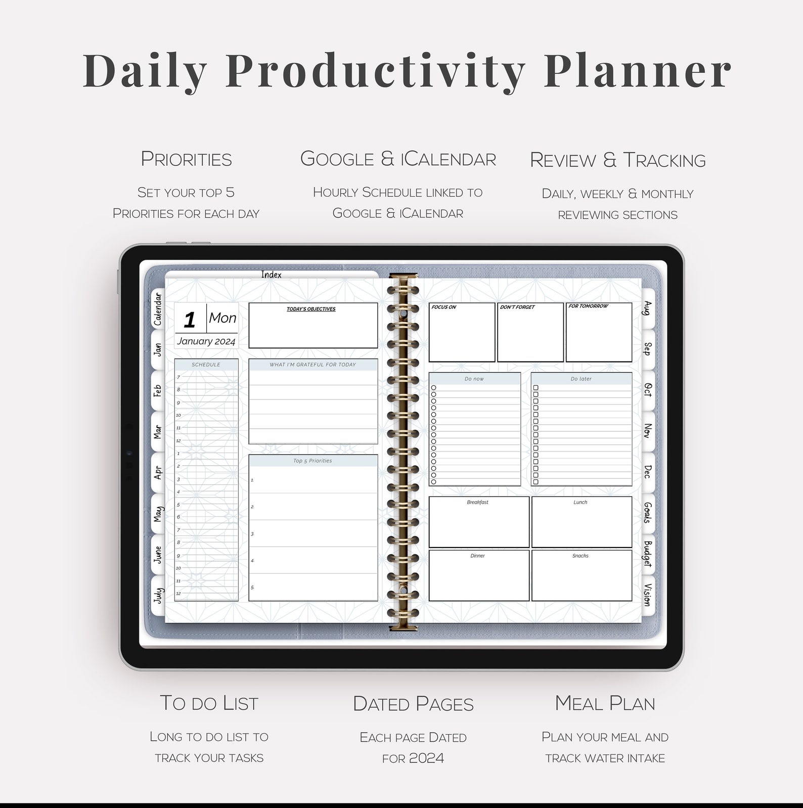ULTIMATE 2024 PRODUCTIVITY PLANNER - Etsy
