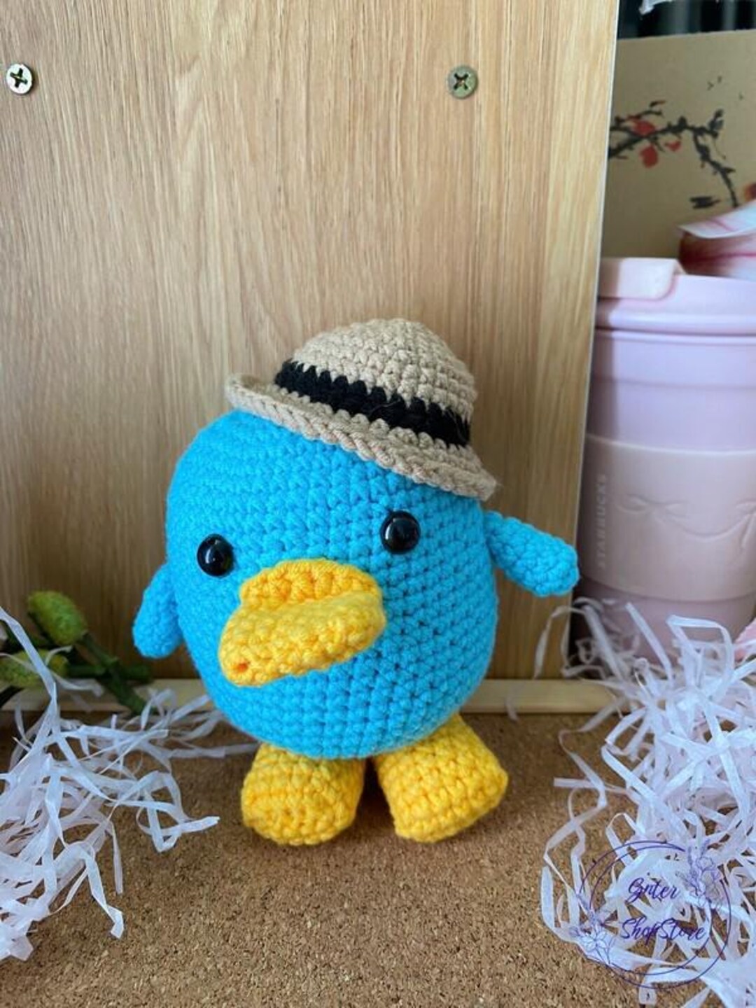 5.9" Crochet Perry the Platypus Amigurumi Plush – Blue and Yellow ...