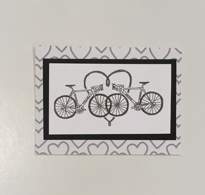 Bicycle Note Cards Set of 2 - Etsy