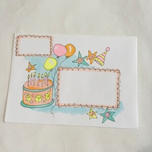 Mail Art Birthday Card - Etsy