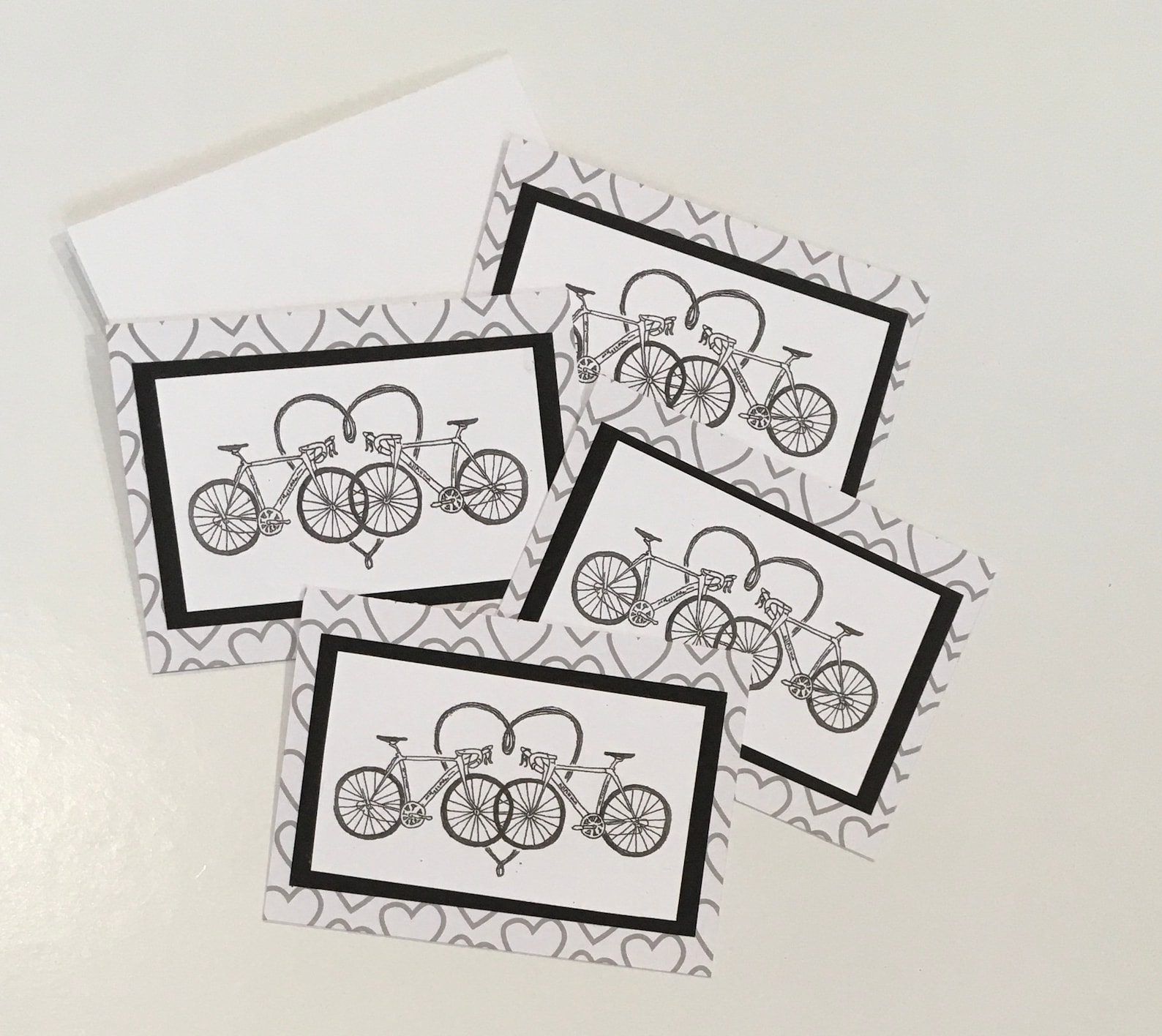 Bicycle Note Cards Set of 2 | Etsy