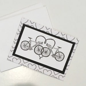Bicycle Note Cards Set of 2 | Etsy