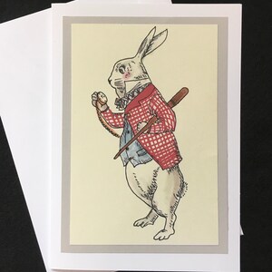 Alice in Wonderland and the White Rabbit Framable Cards - Etsy