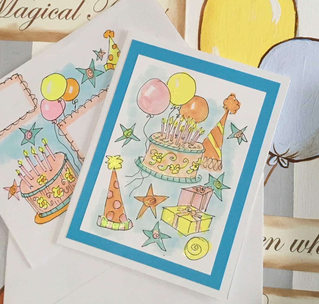 Mail Art Birthday Card - Etsy