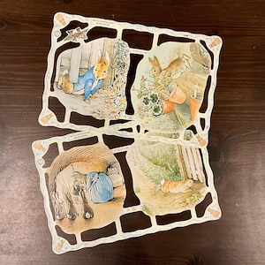 Vintage Peter Rabbit Scrap Die Cuts- Free Shipping - Etsy