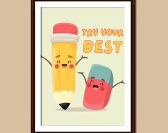 PRINTABLE Poster - You'll Never Be the Best Until You Give Your Best ...