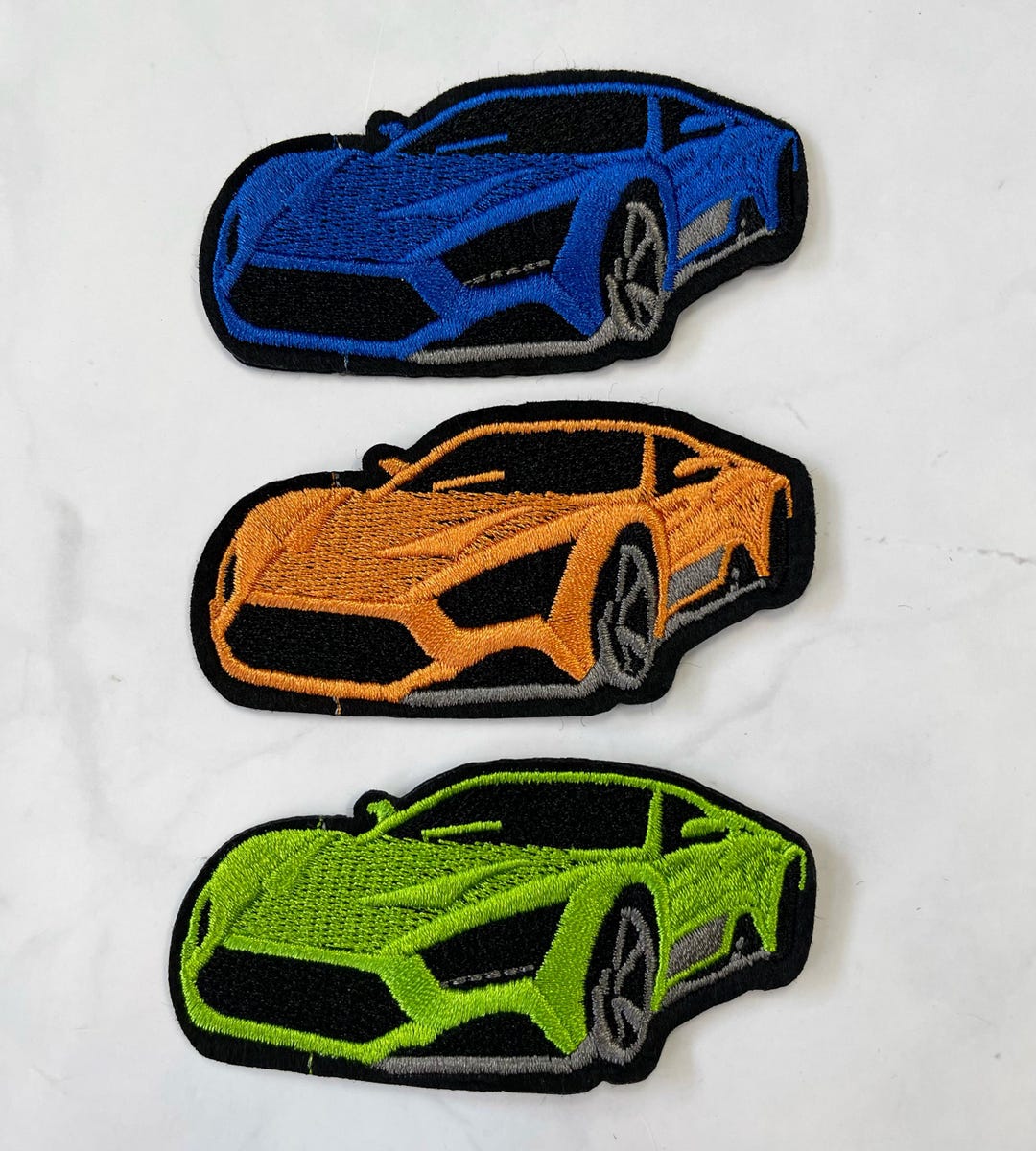Car Cartoon Patch, Lamborghini Carpatch 3 Pcs, Embroidered Car Patch ...