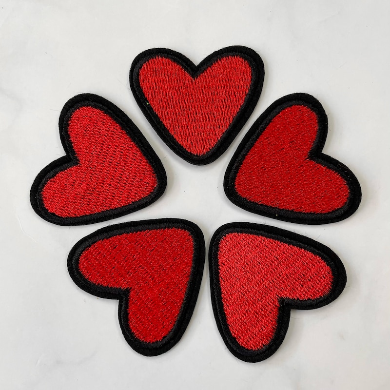 Red Heart Patch Custom - Etsy
