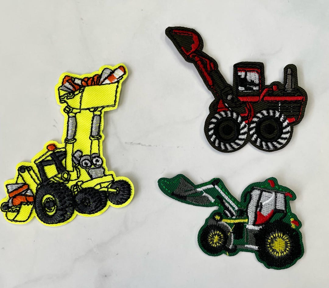 Cartoon Vehicles Truck Patch 3 Pcs, Transportation Stickers for ...