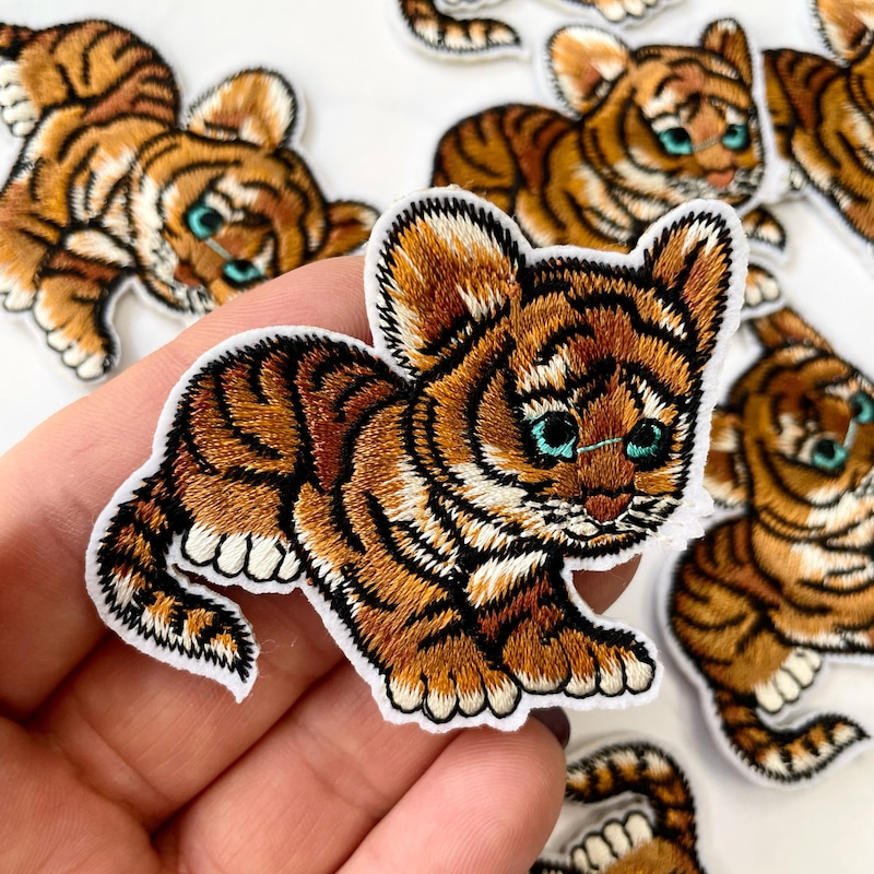 Iron on Patch Tiger - Etsy