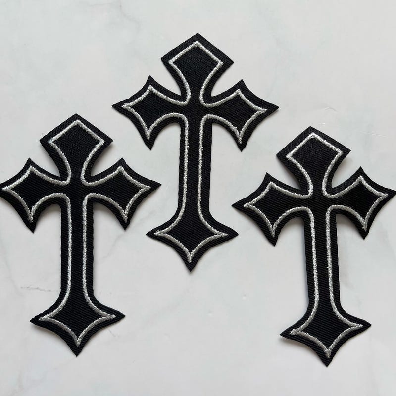 Embroidered Bead Cross - Etsy