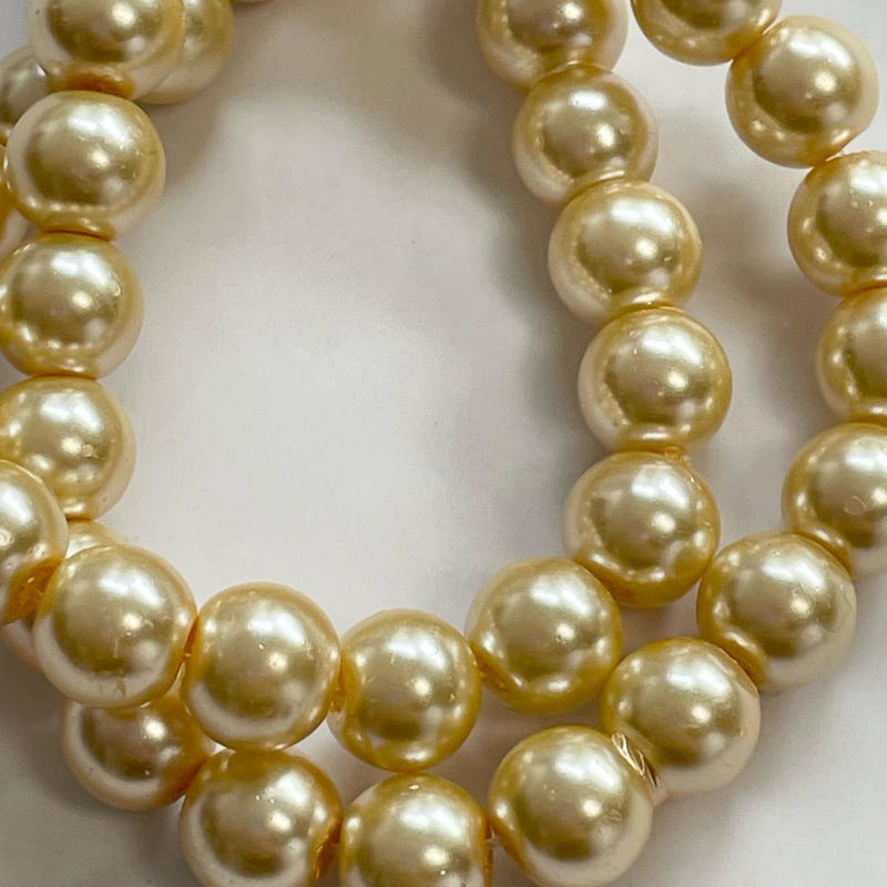Cream Beads - Etsy