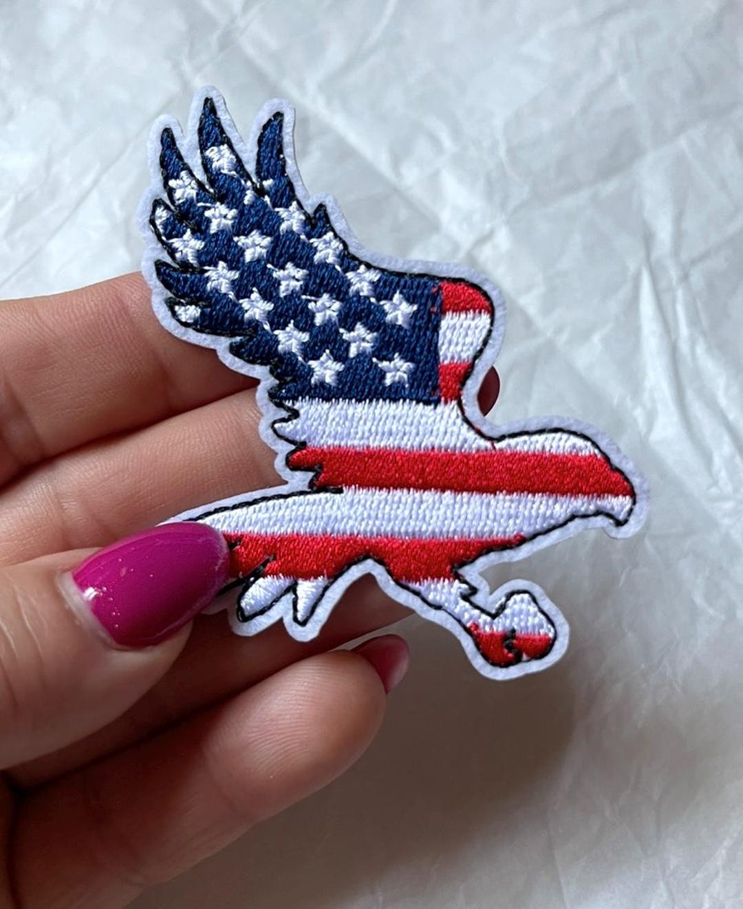 Embroidered American Eagle Patch: Iron-on Applique (2.5"x3") - Etsy