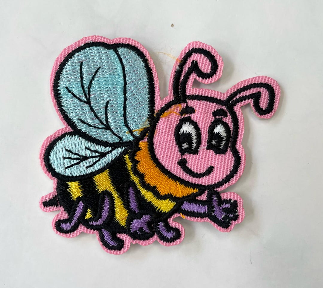 Cartoon Bee Embroidery Patch - Iron on Applique (3pcs) - Etsy
