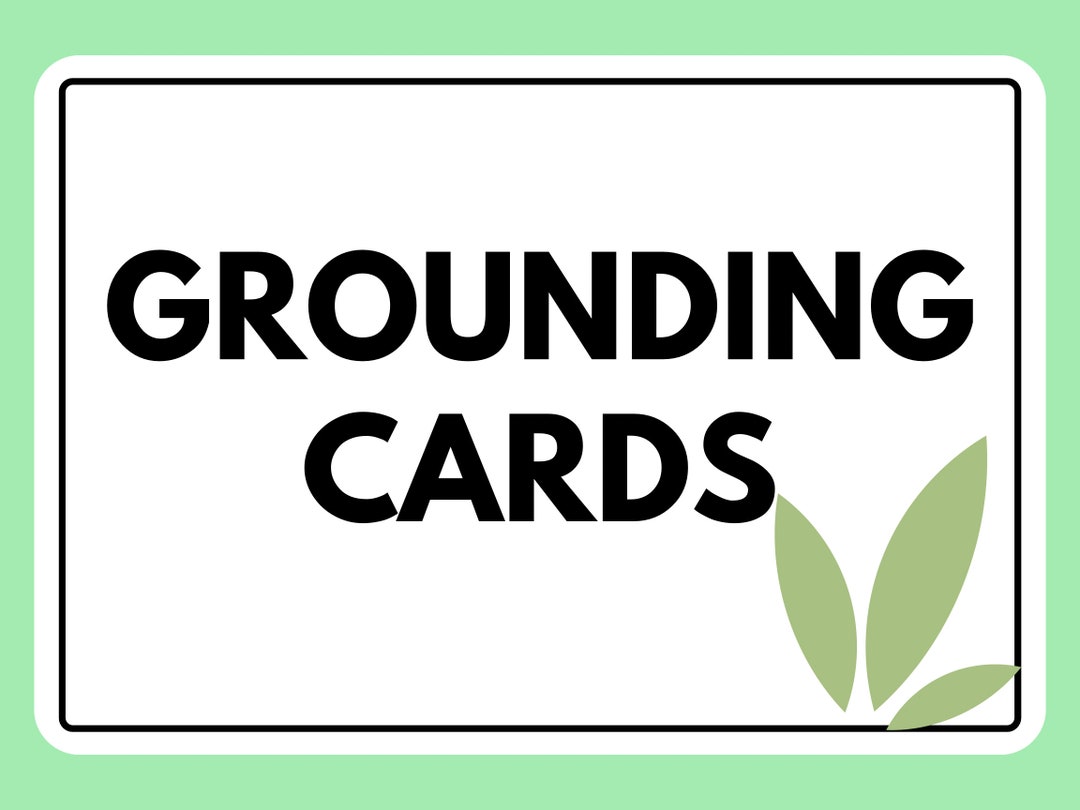 Grounding Cards for Anxiety and Mental Health - Etsy
