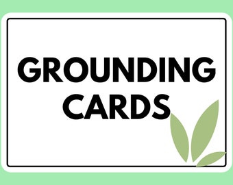 Grounding Techniques Set 1 Wallet Sized Coping Cards PDF, Printable ...