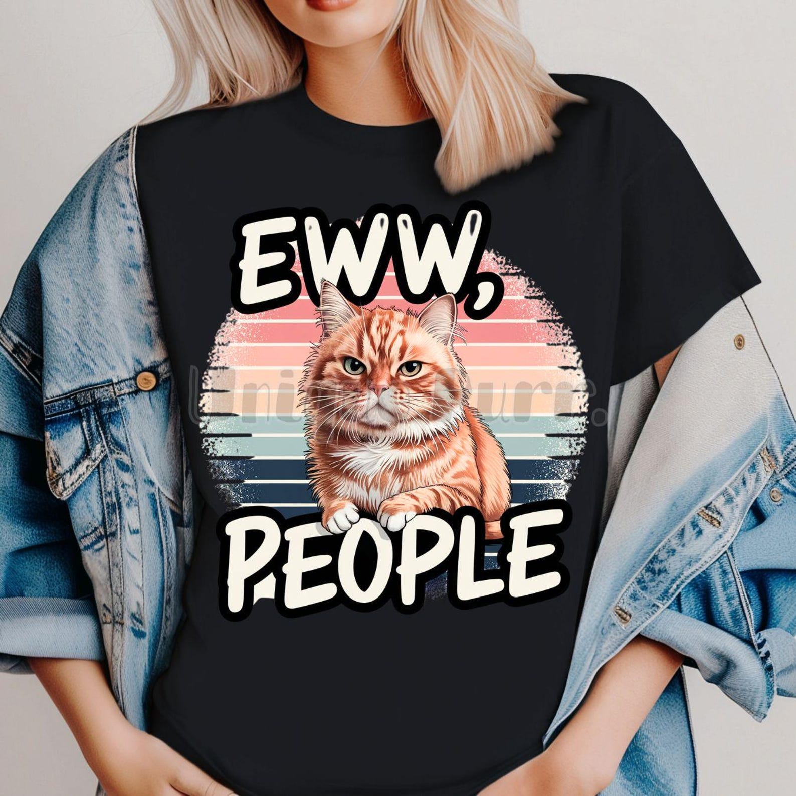 Funny Grumpy Cat Clipart PNG JPG SVG | Retro Eww People Kitty Digital ...