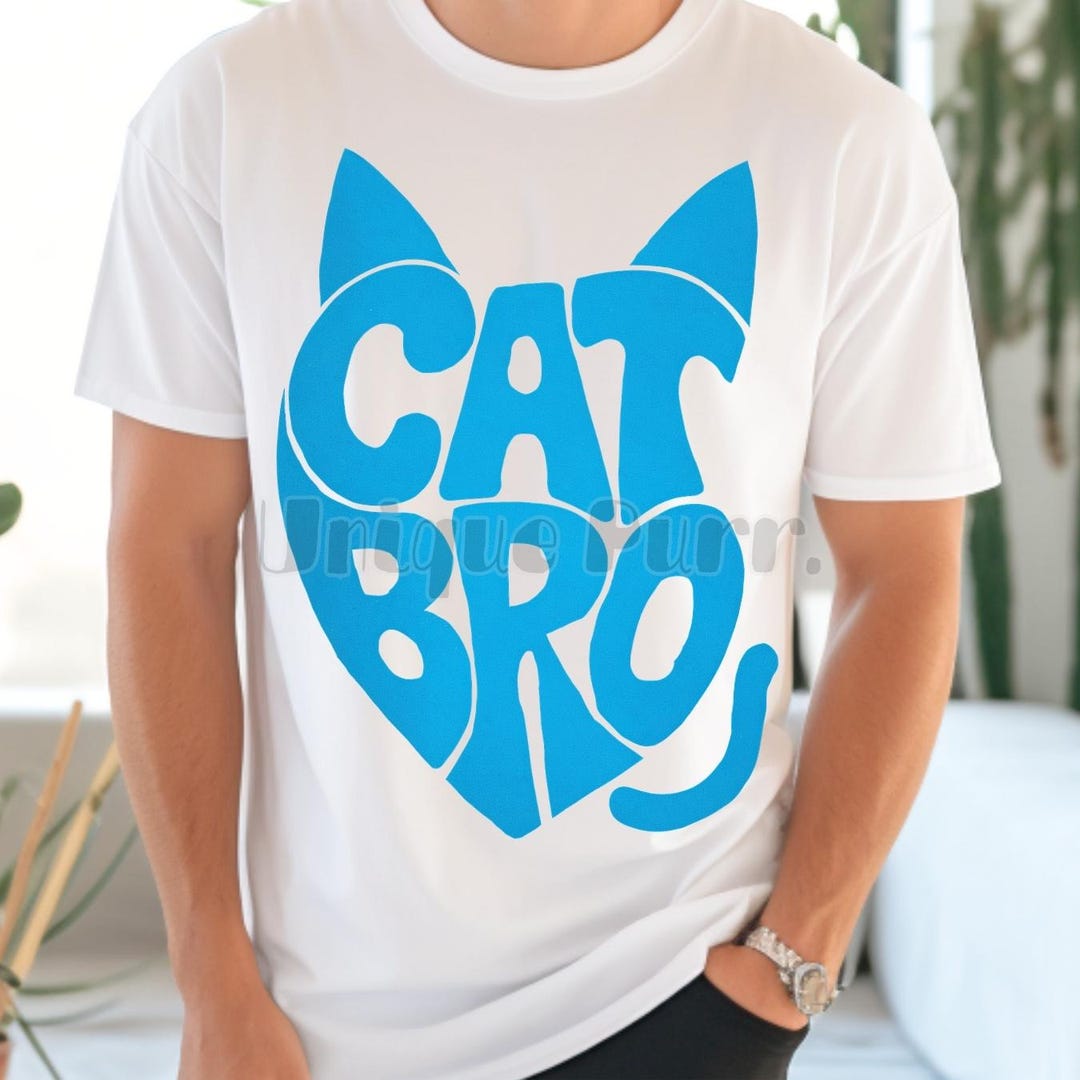 Cat Bro SVG PNG JPG Printable Pet Adoption Sign Family Matching Product ...