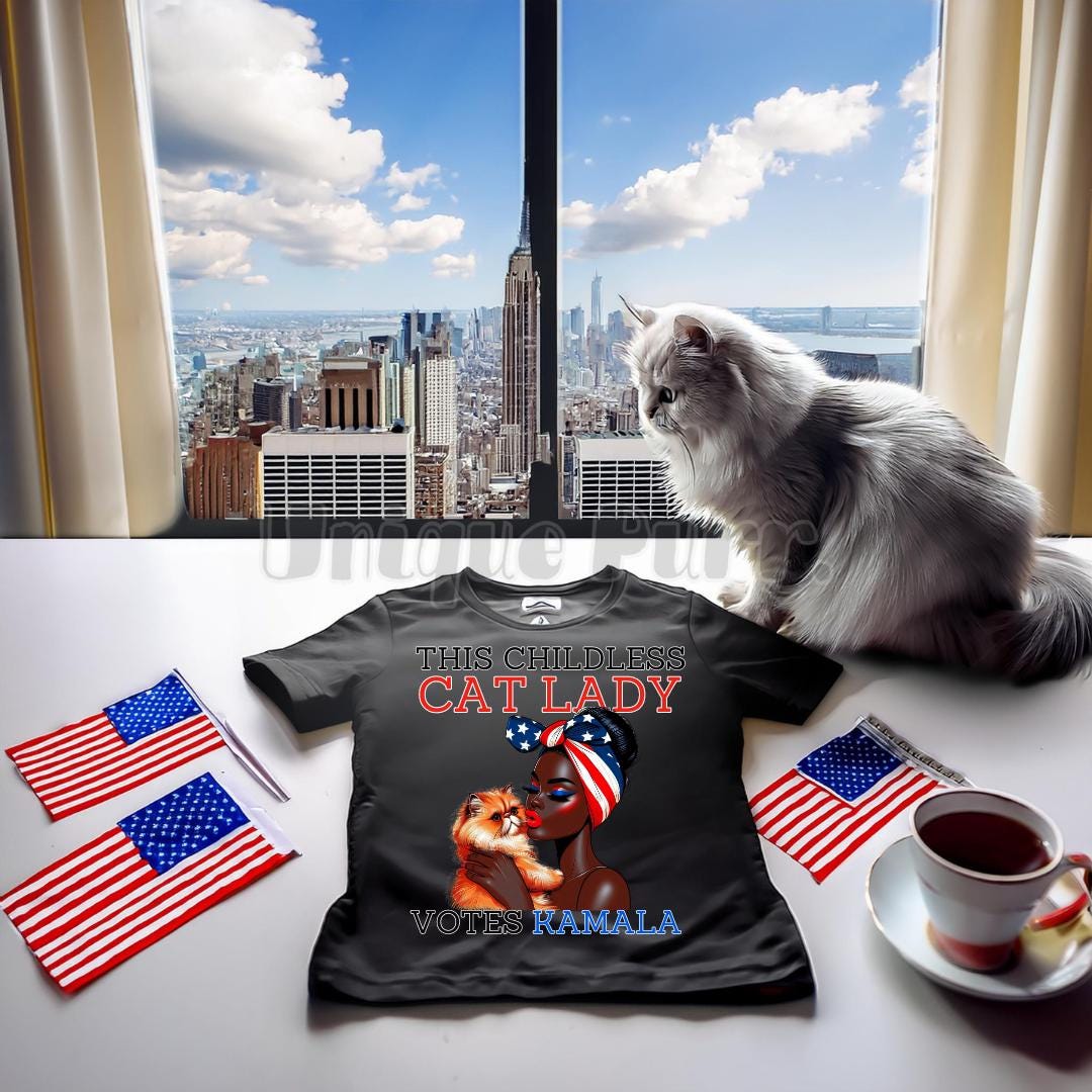 Cat Ladies for Kamala Harris PNG JPG SVG Design Election 2024 Colored ...